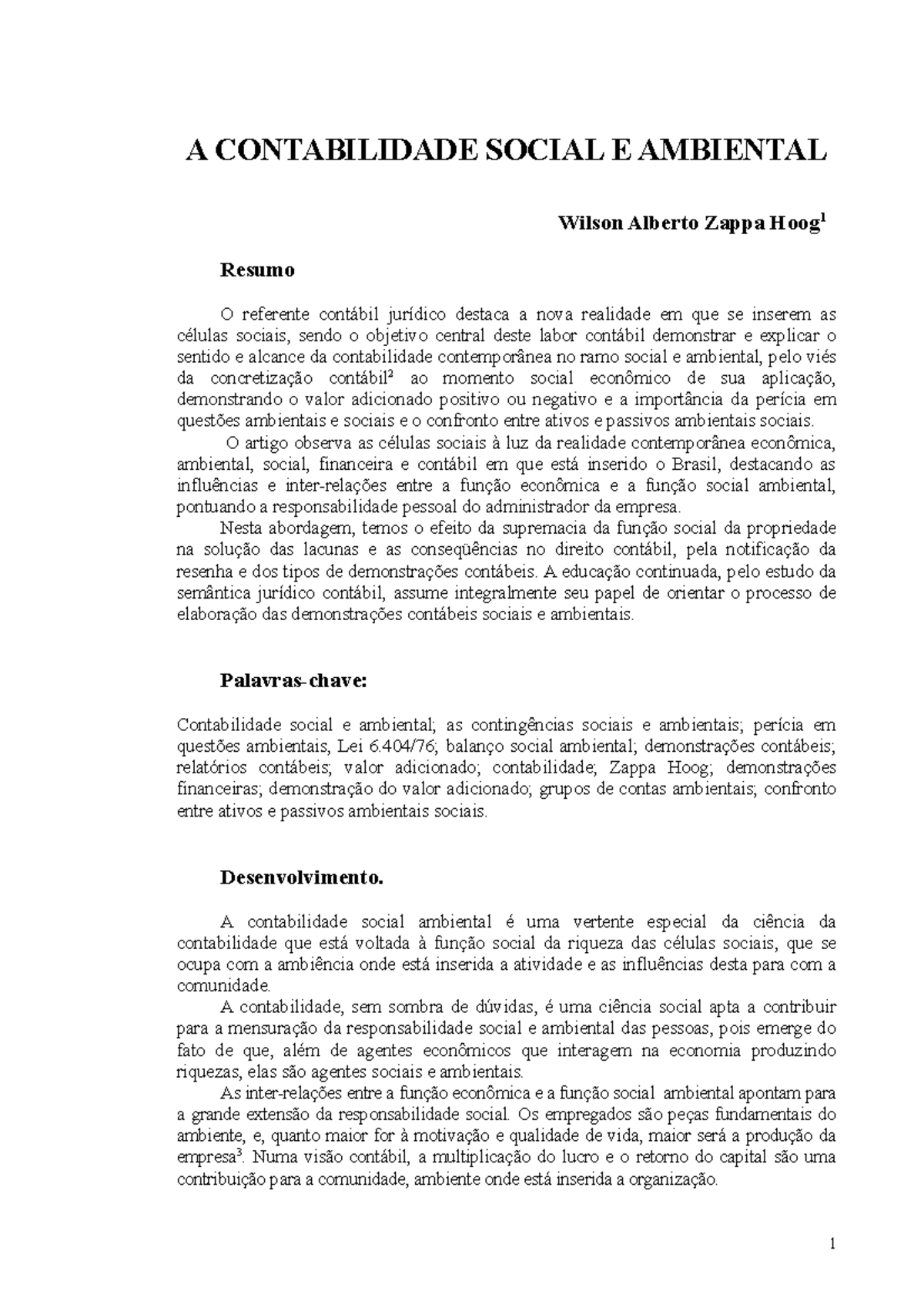 A Contabilidade Administrativa - A CONTABILIDADE SOCIAL E AMBIENTAL ...