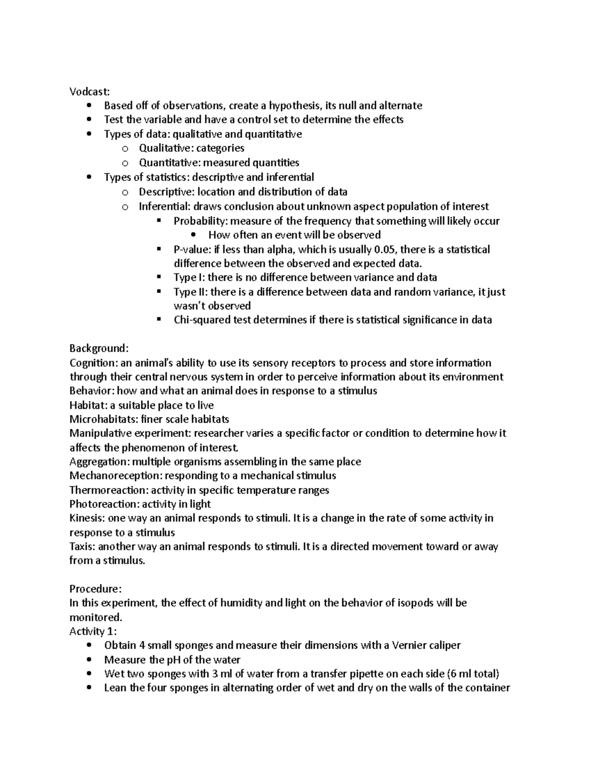 Prelab 7 - Pre Lab assignment of BIO 204 which includes the ...