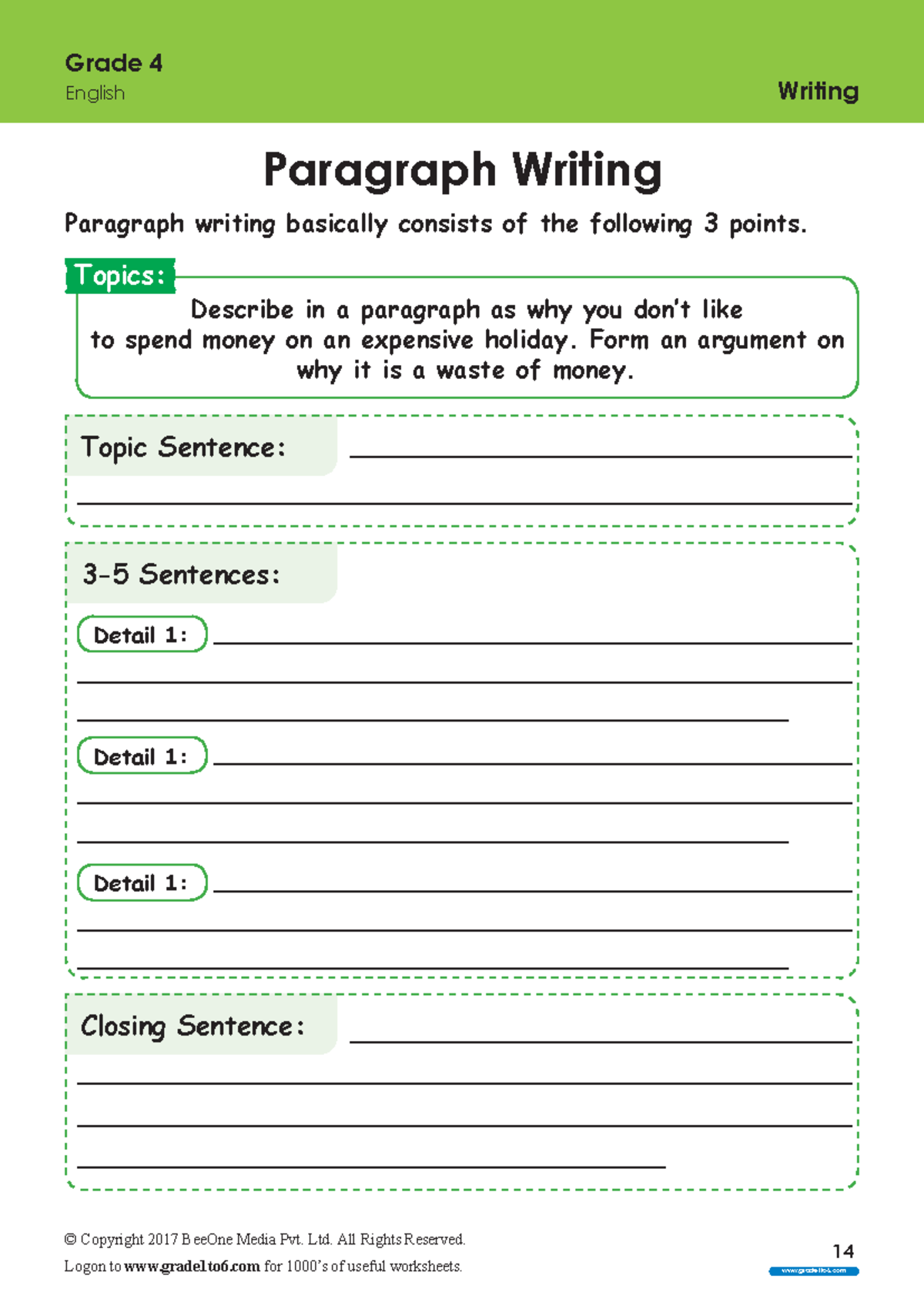 Paragraph Writing for Grade 9 Class 9 IB CBSE ICSE K12 - 14 © Copyright ...