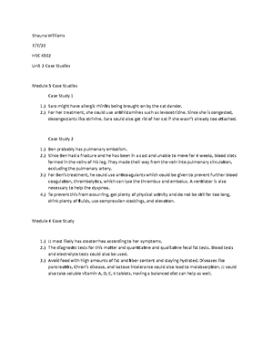 HSC 4502 Unit 3 Case Studies - Shauna Williams HSC 4502 Unit 3 Case ...