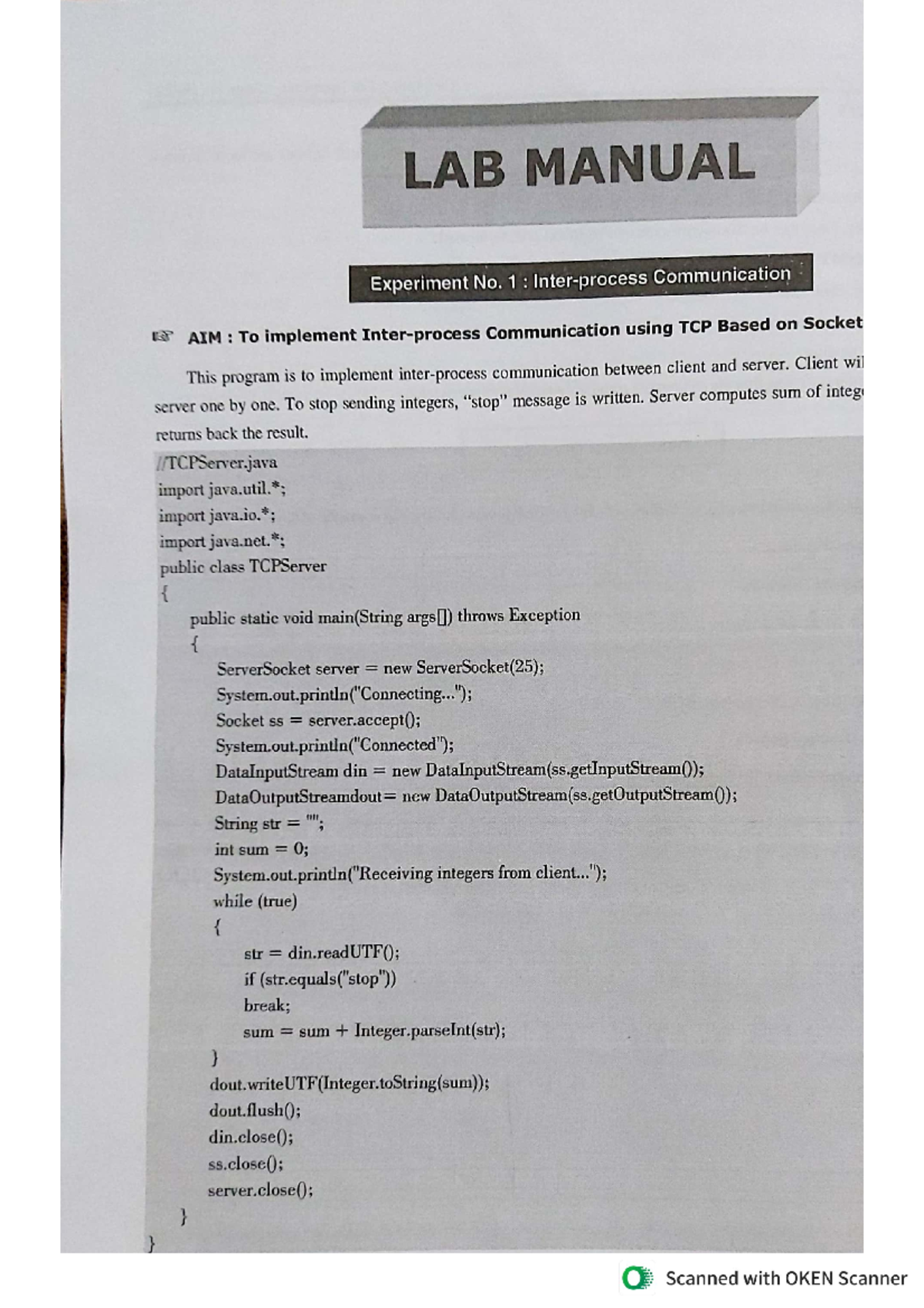 DC lab manual 1 to 8 - LAB MANUAL Experiment No. 1 : Communication AIM : To implement ...
