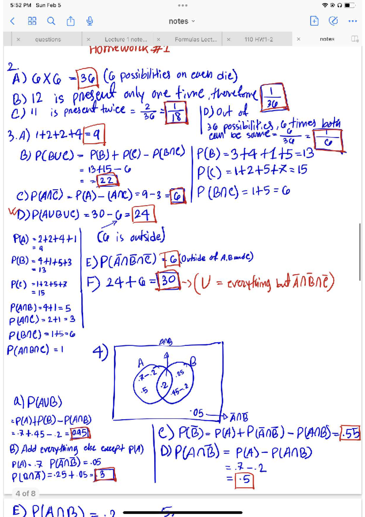 Img 0065 Homework 1 Solved 5 52 Pm Sun Feb 5 A 0 Notes X Questions X Lecture 1 Note X