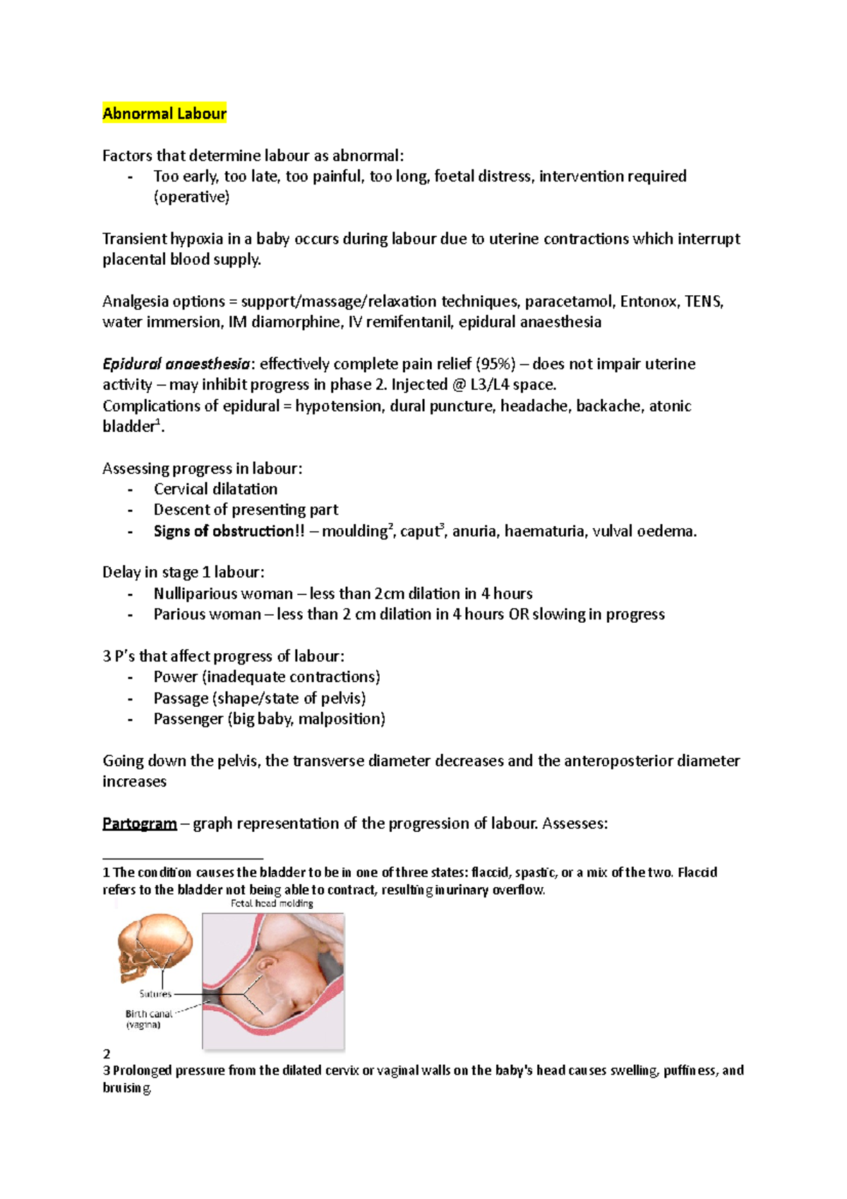 Abnormal Labour - An in depth overview of the entitled topic - Abnormal ...