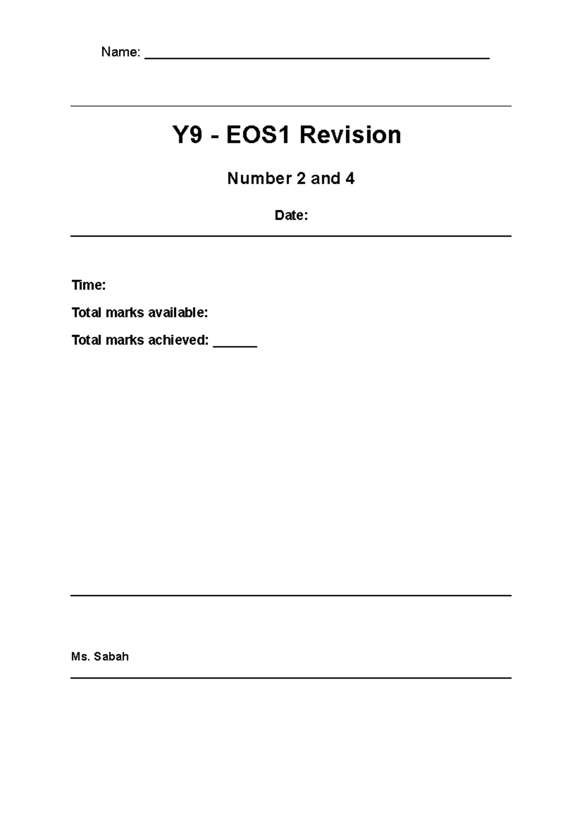 y9-number-2-and-4-eos1-revision-percentages-name