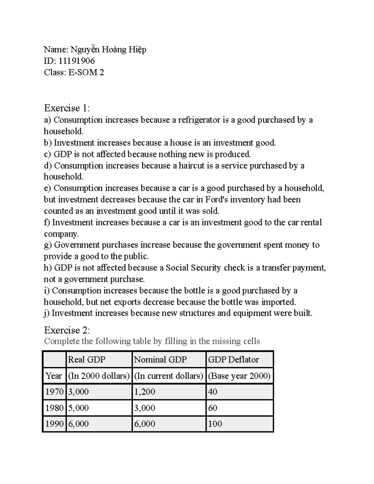 Macroeconomics - Complete all problems and applications at the end of ...