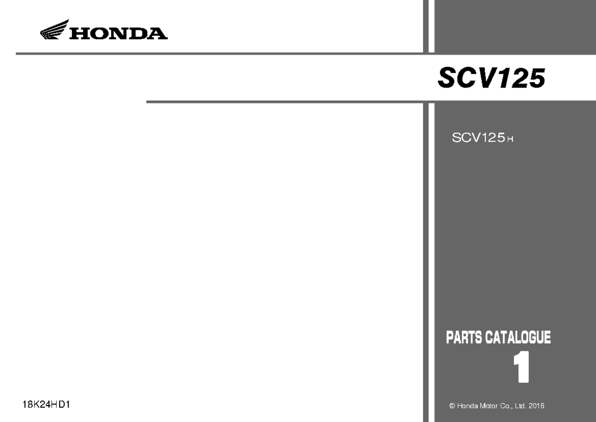 Activa 125 2020 - TALLER - SCV SCV H 18K24HD © Honda Motor Co., Ltd ...