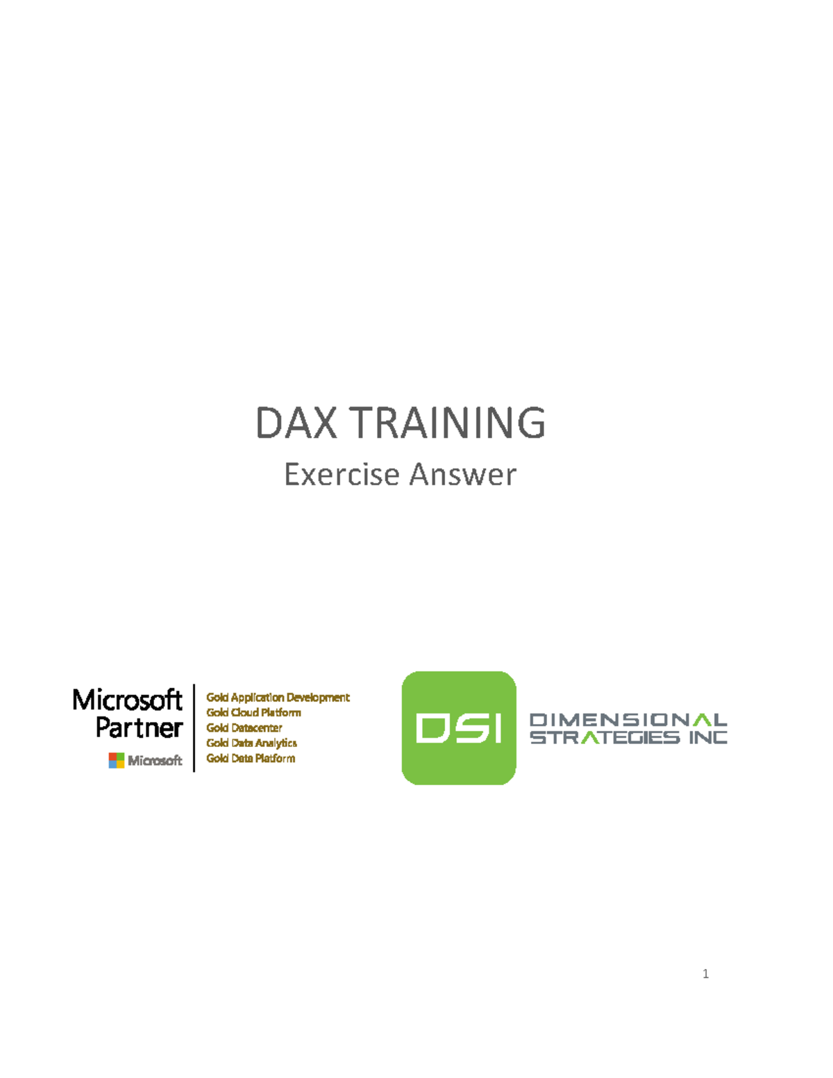 CPAO Advanced Lab Answers - 1 DAX TRAINING Exercise Answer Lab 2 ...