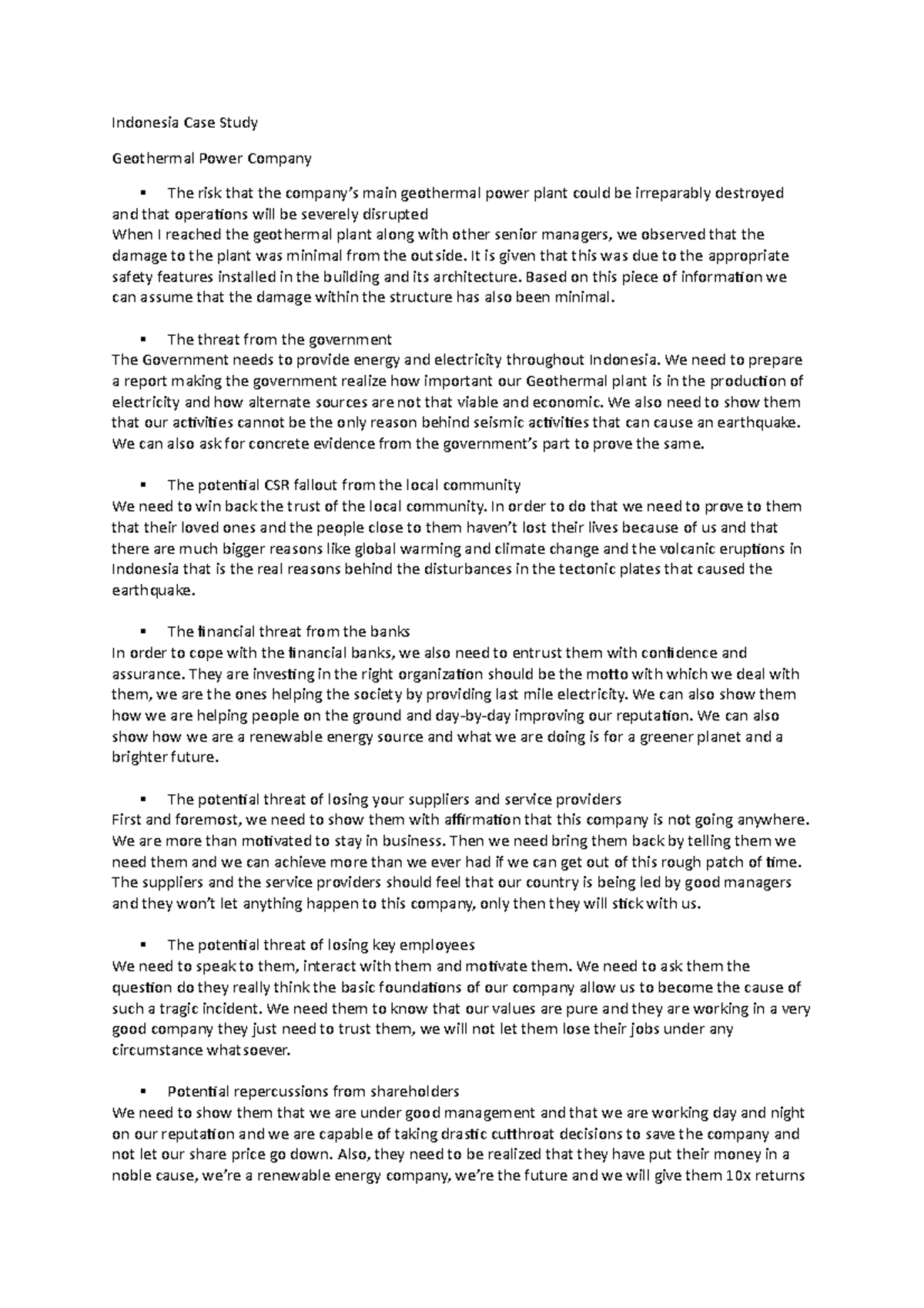 Indonesia Case Study Draft Ritvik Singh 34 - Indonesia Case Study ...