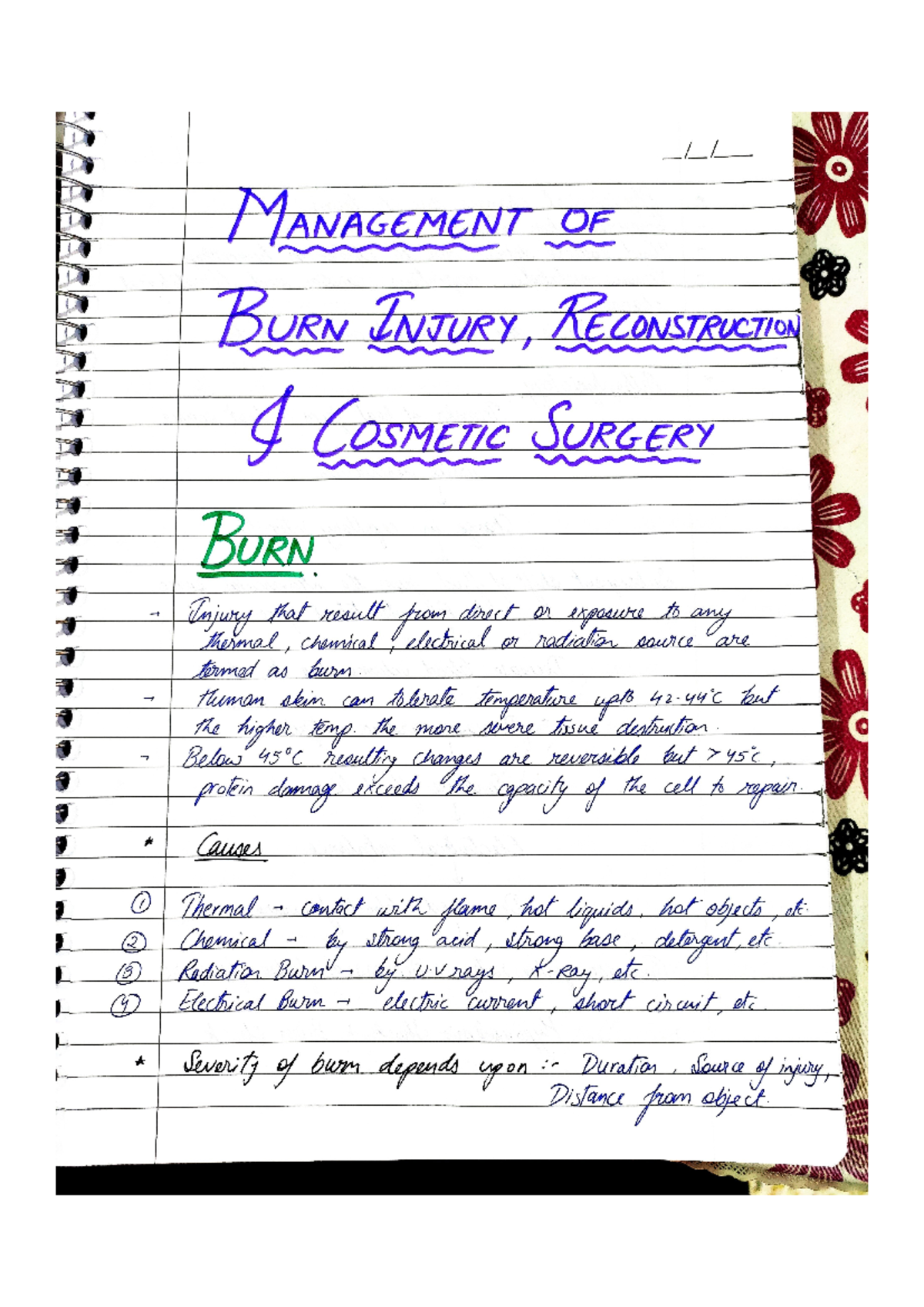 Burn management and care - MANAGEMENT OF BURN INJURY, RECONSTRUCTION I ...