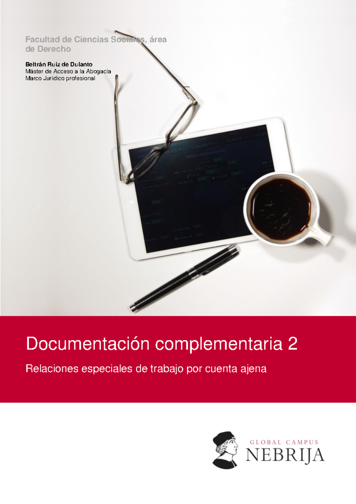 Documentación complementaria 2 - –– Facultad de Ciencias Sociales, área de Derecho Beltrán Ruiz ...