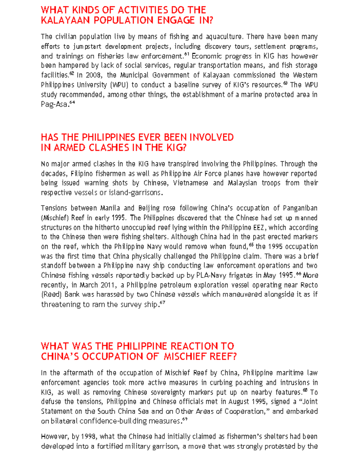 West Philippine Sea Territory - WHAT KINDS OF ACTIVITIES DO THE ...