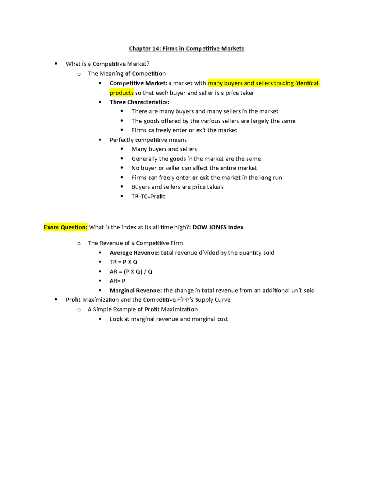 Chapter 14 Firms In Competitive Markets Class Notes Chapter 14 Firms In Competitive Markets chapter-14-firms-in-competitive-markets-class-notes-chapter-14-firms-in-competitive-markets