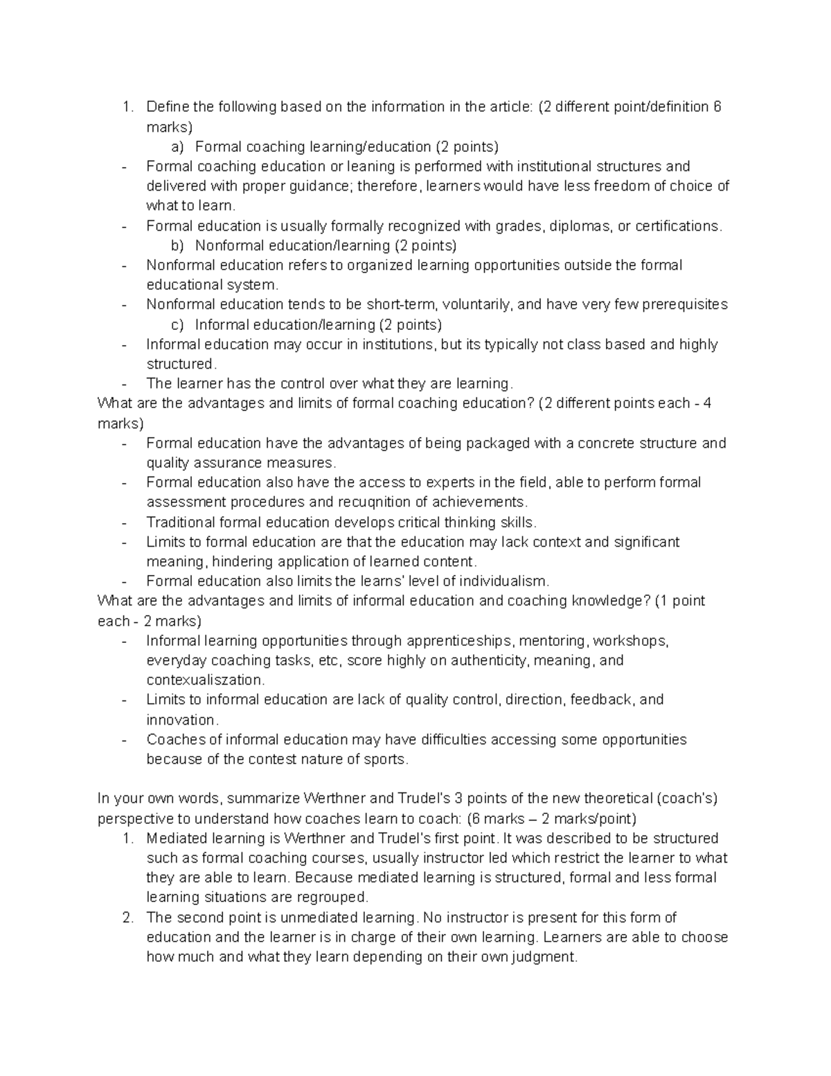 Untitled document - assigned work - Define the following based on the ...
