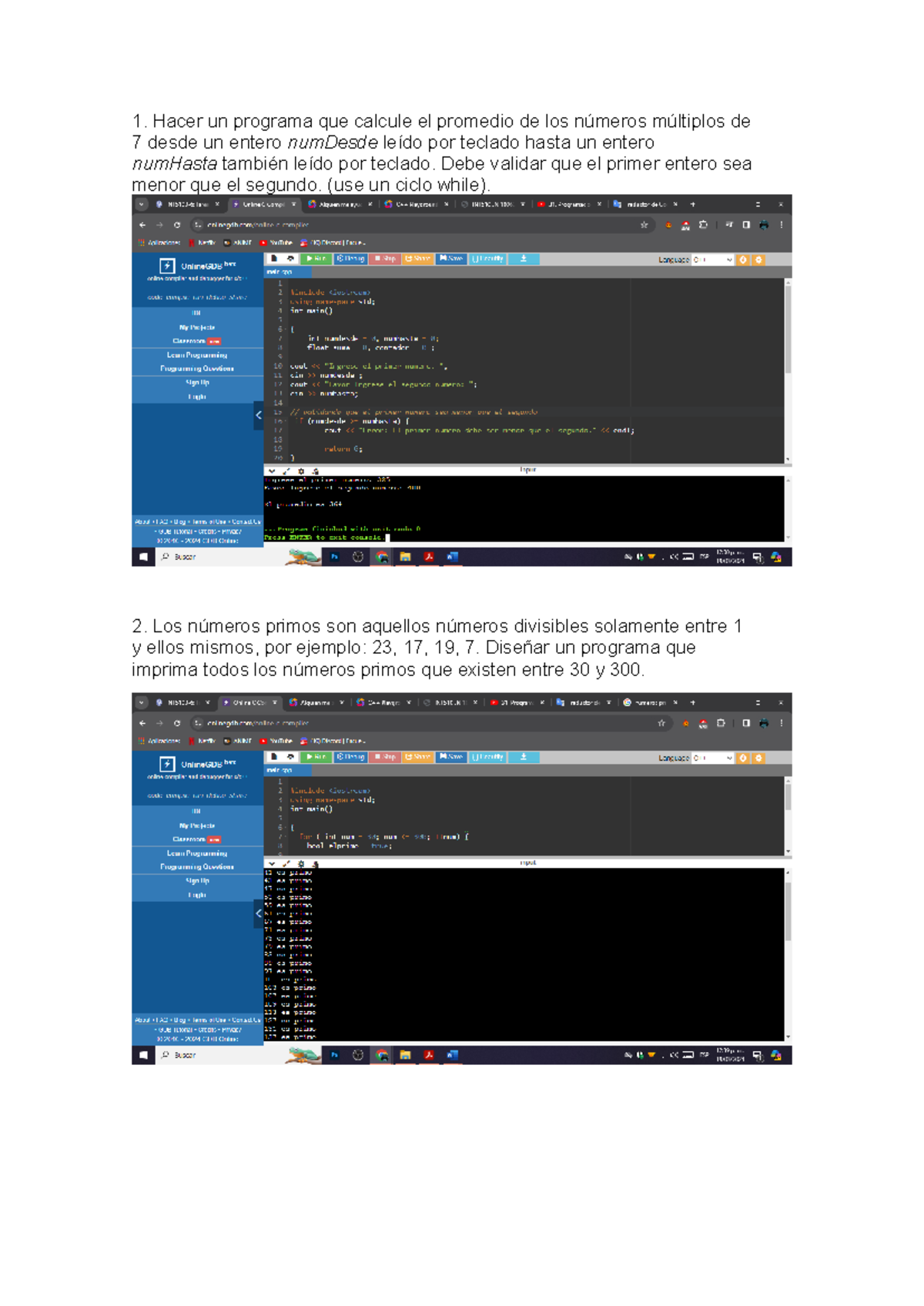 Ejercicios Unidad II solucion en c++ (fotos) 2.2. - Introducción a la ...