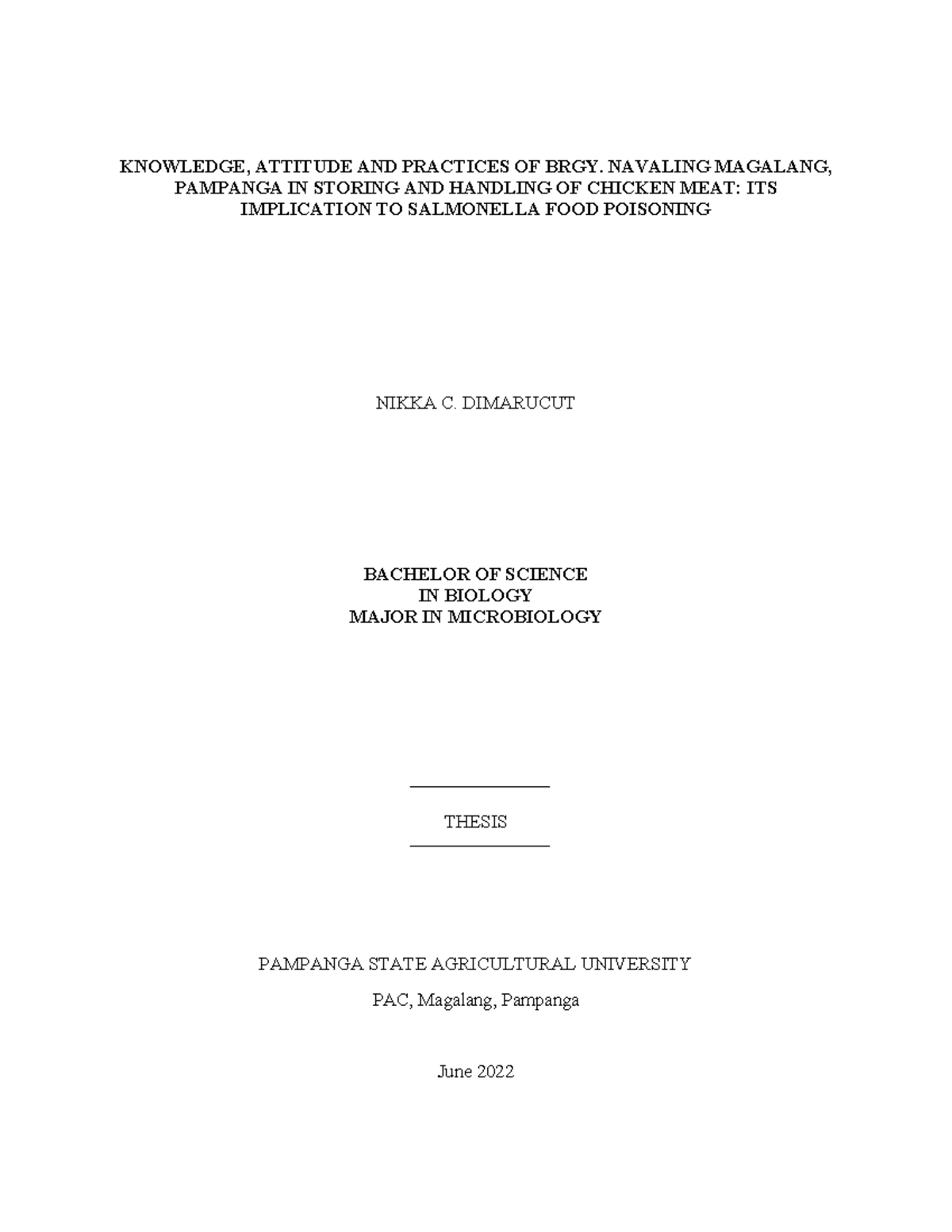 Dimarucut - WEwewwe - Computer Programming 2 - KNOWLEDGE, ATTITUDE AND PRACTICES OF BRGY ...