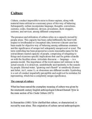 Relation between Culture and Civilization - Relation between Culture ...