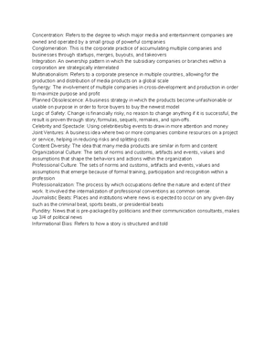 Media Notes - Definitions Ethnoscape: The global movement of people ...