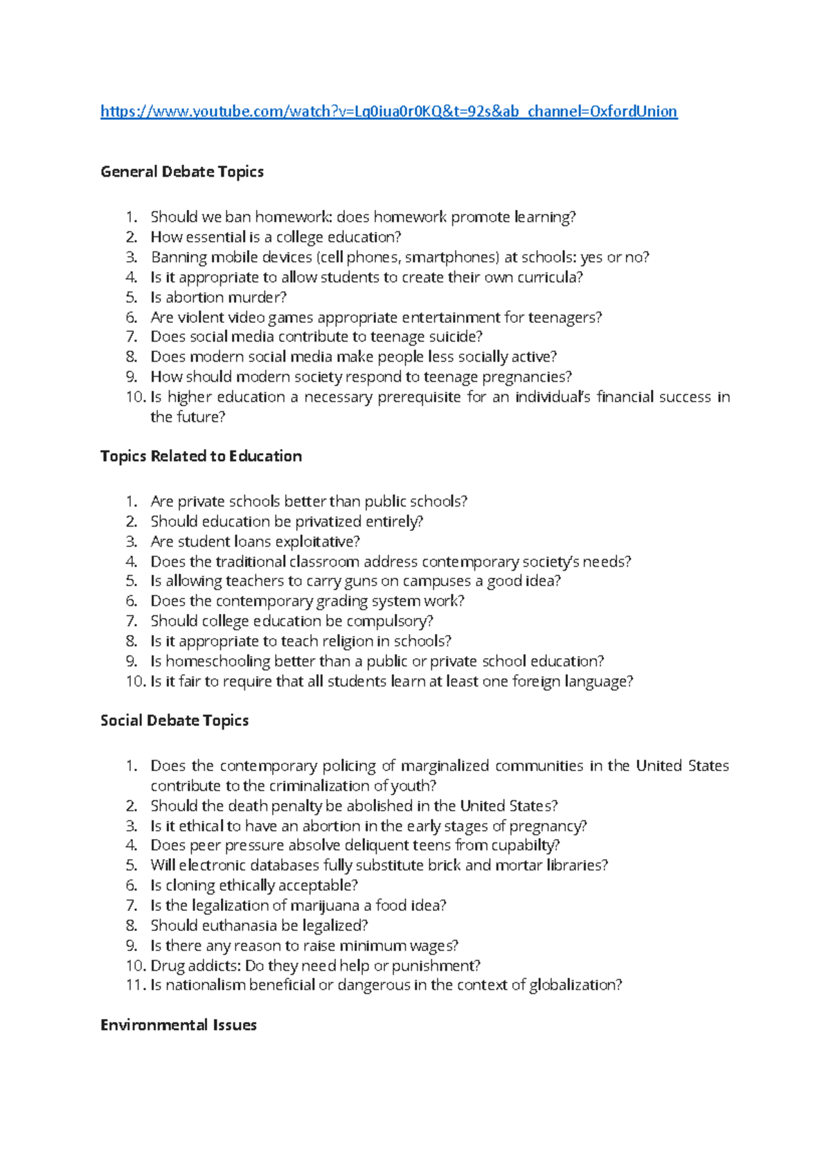 Debate-topics-high-school compress - - Studocu