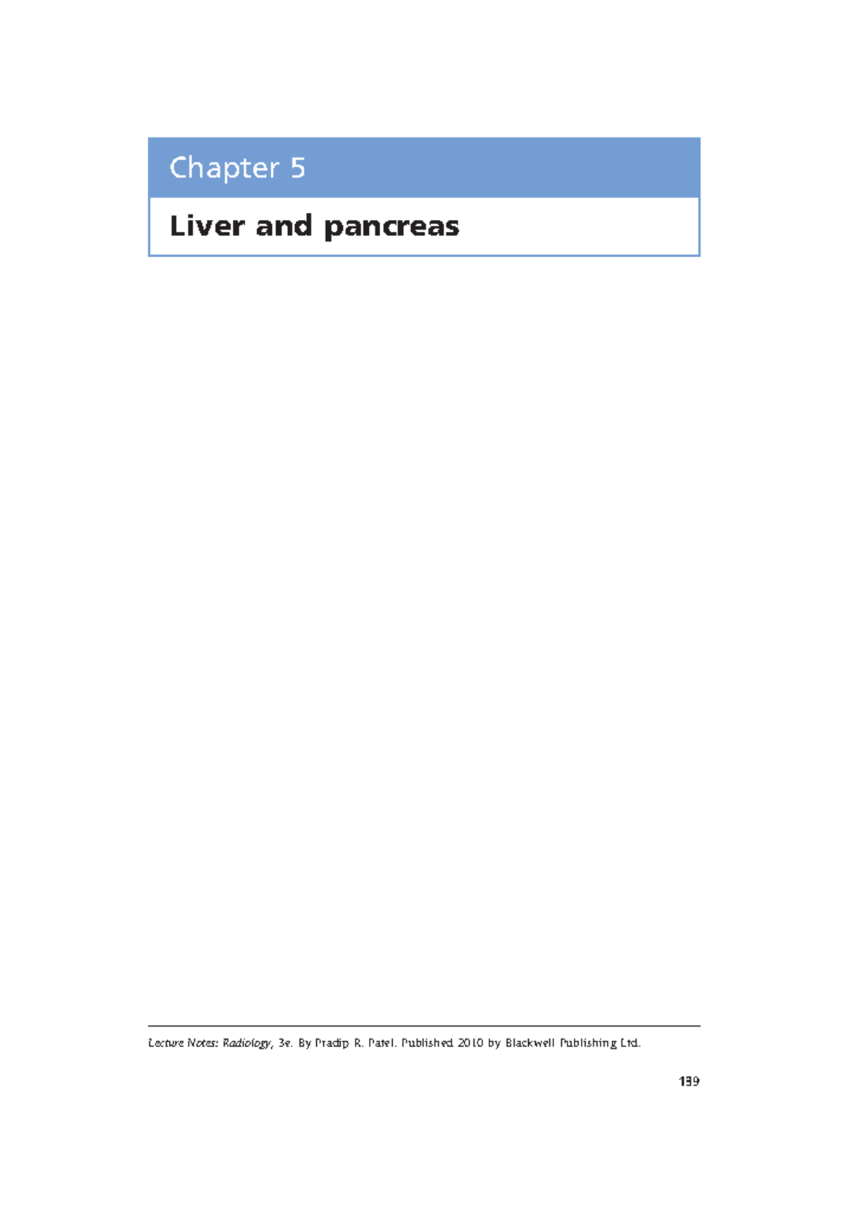 Radiology Lecture Notes pdf (47) - 139 Chapter 5 Liver and pancreas ...
