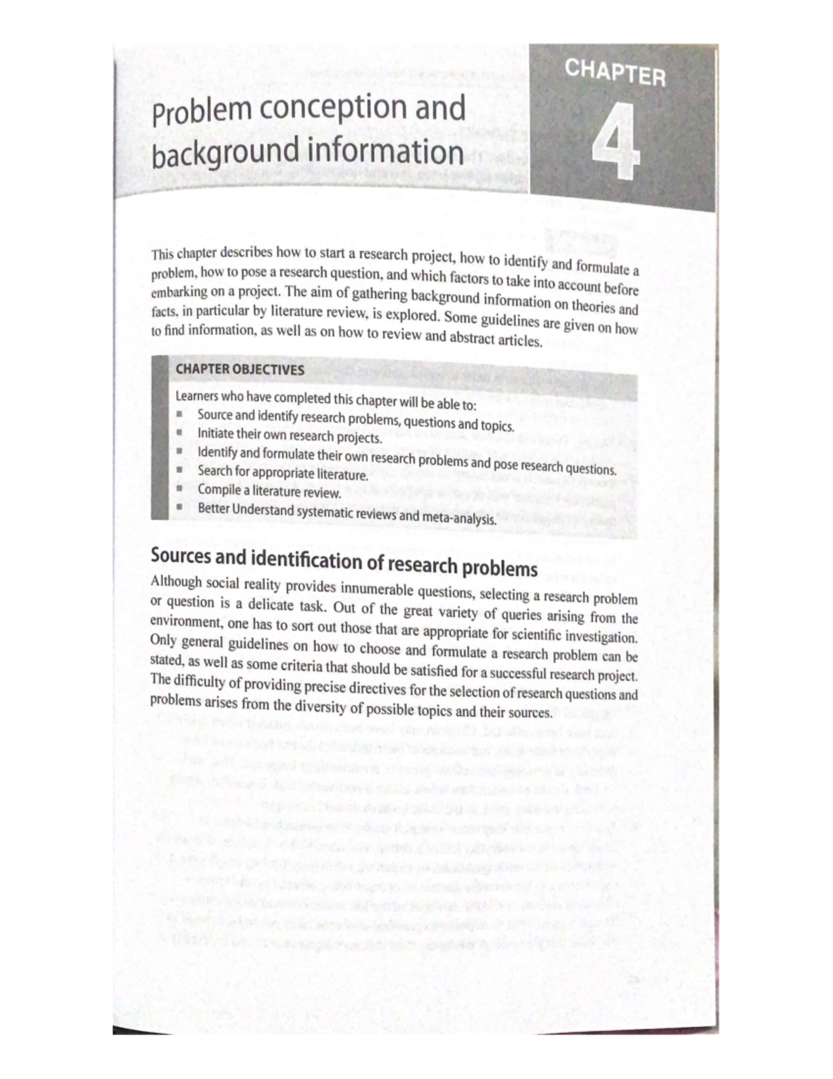 Problem conception and - FSP417 - Studocu