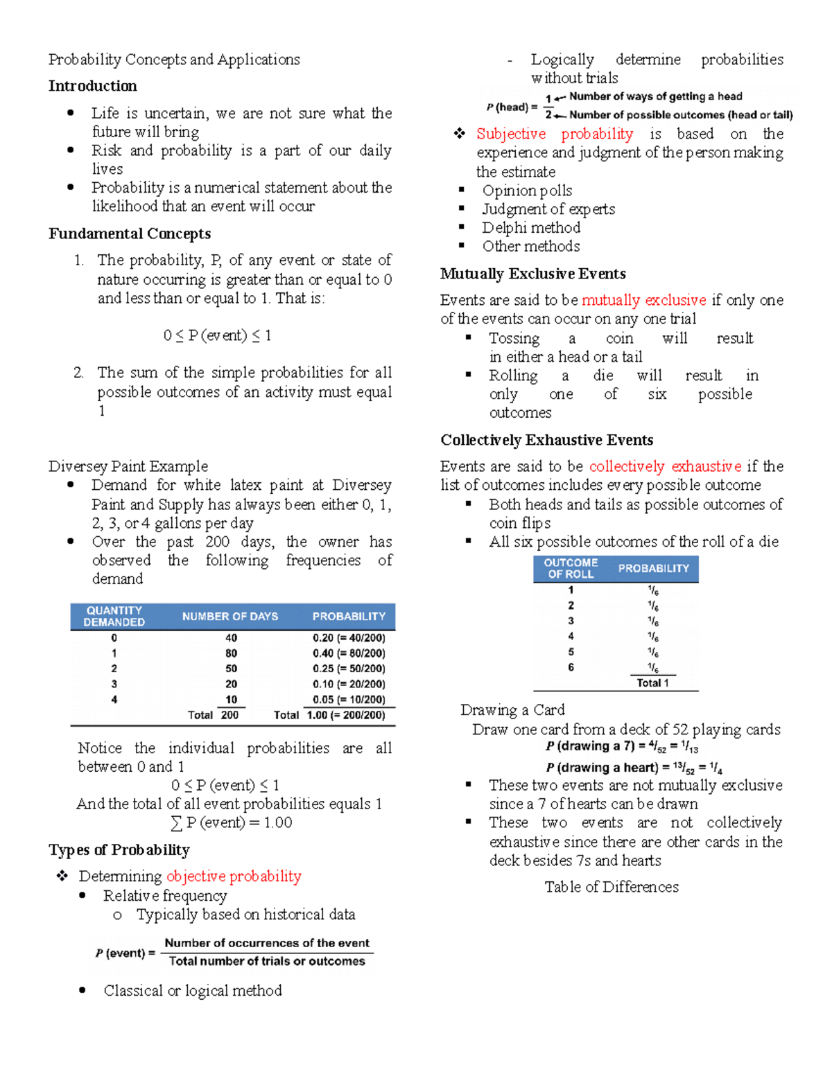 Probability Concepts and Applications - Probability Concepts and ...