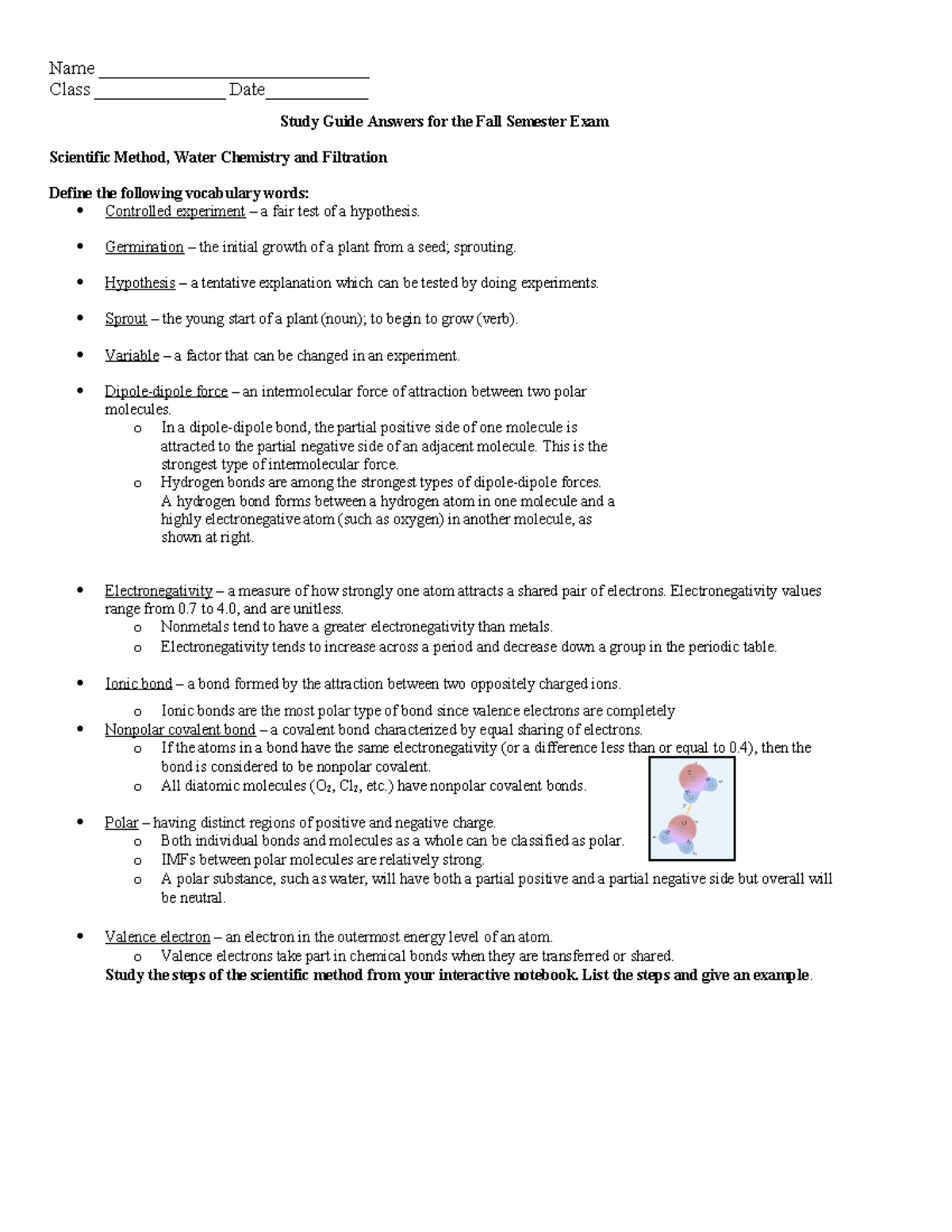 Fall+Semester+Review+-+Water+Dynamics+Answers+2021 - Class ...
