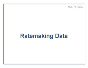MATH 3640 Watt Lecture 5 Fundamental Insurance Equation Premiums Pt1 ...
