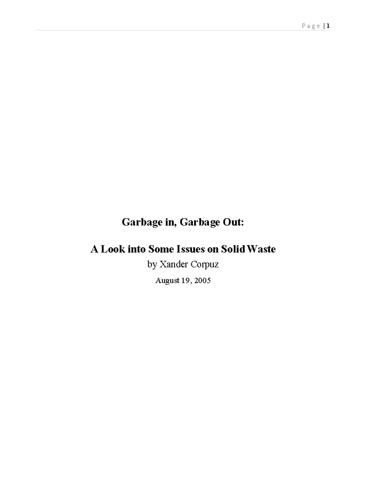 basic computer in business - Garbage in, Garbage Out: A Look into Some ...