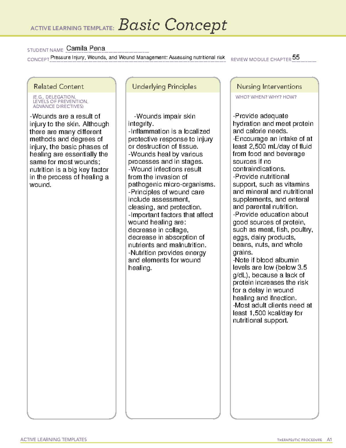 Assessing nutritional risk - NUR2310 - ACTIVE LEARNING TEMPLATES ...