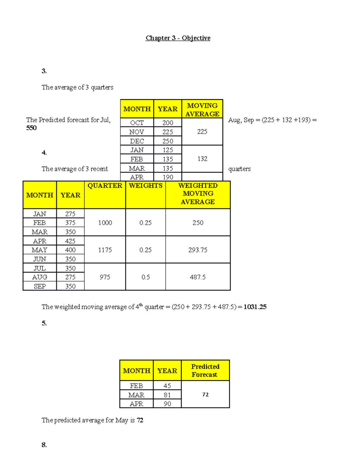Chapter 3 - Objective - Assignment - Chapter 3 - Objective 3. The ...