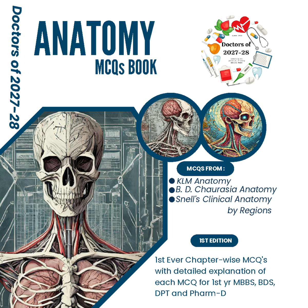 1st YEAR Anatomy Chapter WISE MCQ BOOK ( Review) - ANATOMY Doctors of 2027- 1ST EDITION 1st Ever ...