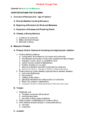 Ch08 Earth Formative Stages and the Archean Eon Notes - The Earth ...