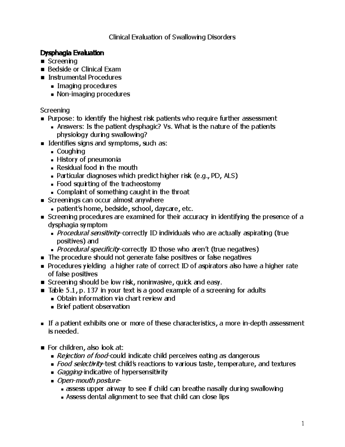 03 - Clinical Evaluation of Swallowing Disorders - Clinical Evaluation ...