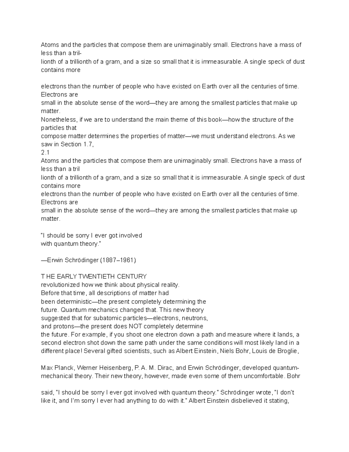 Chem Lecture 21 Notes Atoms And The Particles That Compose Them Are