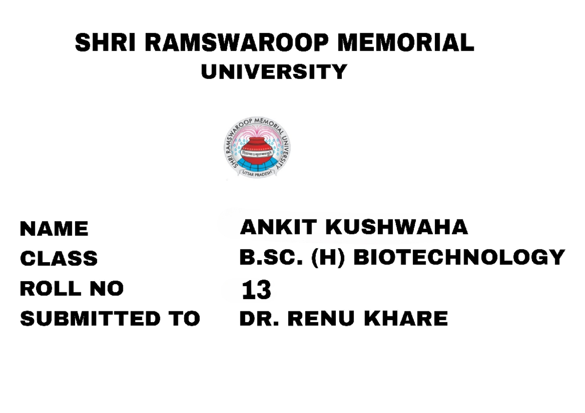 Ankit Kushwaha (13) - B.tech - Studocu