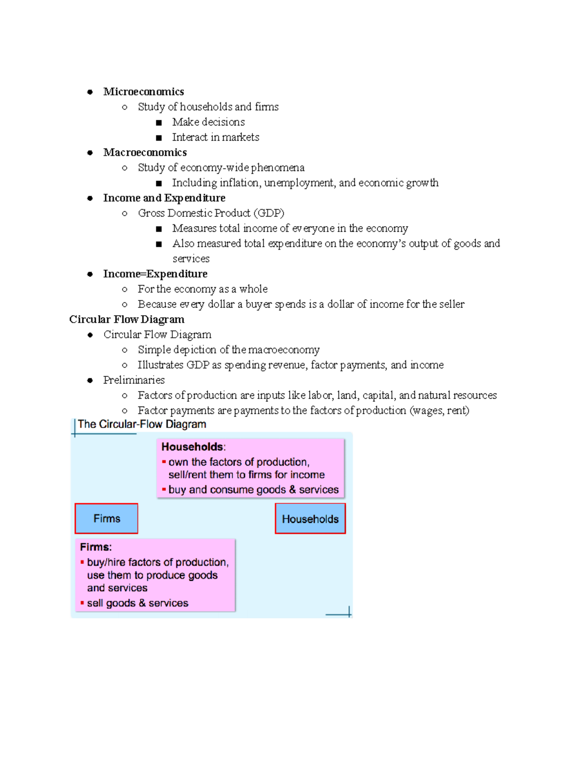 Measuring a Nation's Income - Microeconomics Study of households and ...