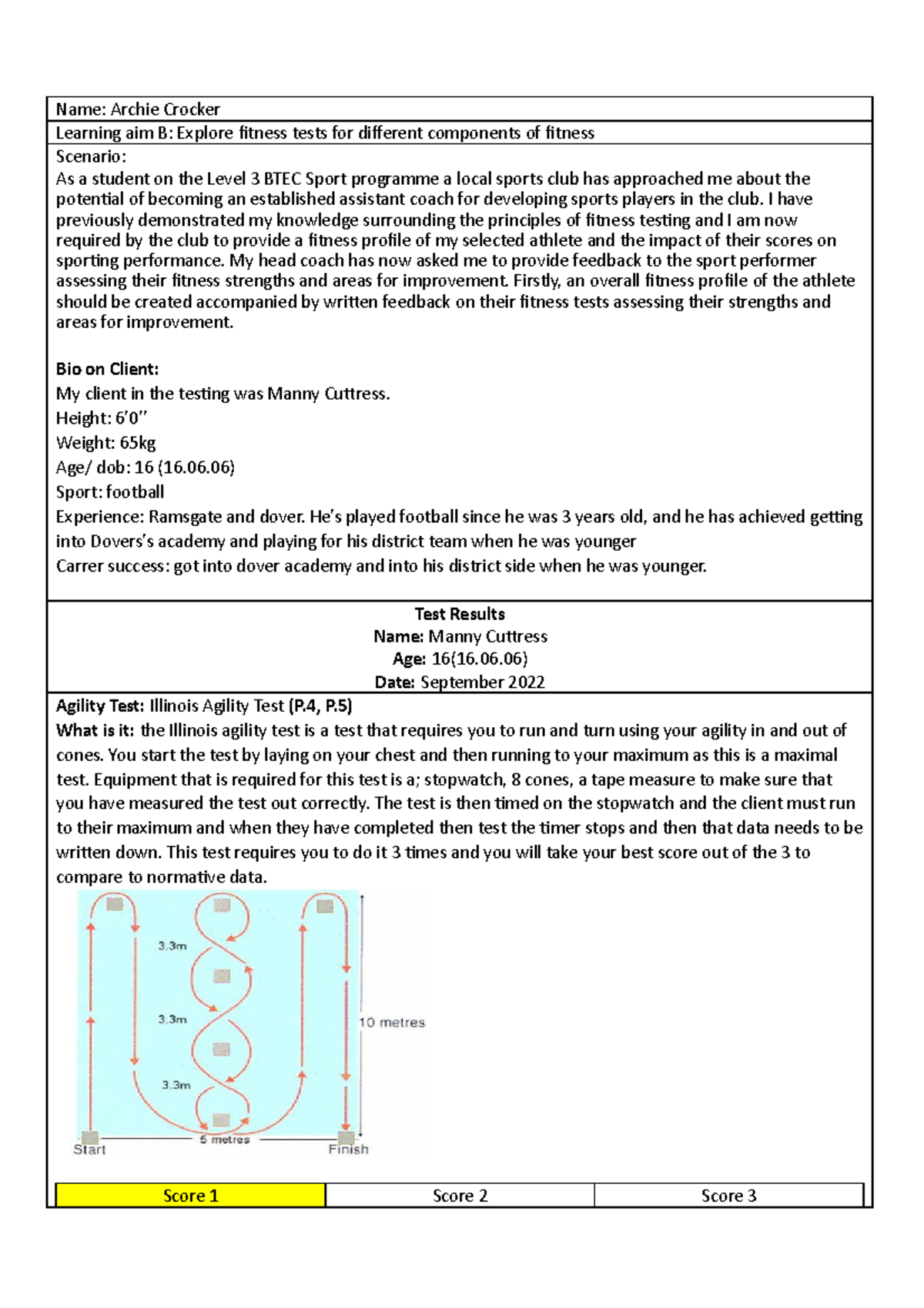Document 600000 - Name: Archie Crocker Learning aim B: Explore fitness ...