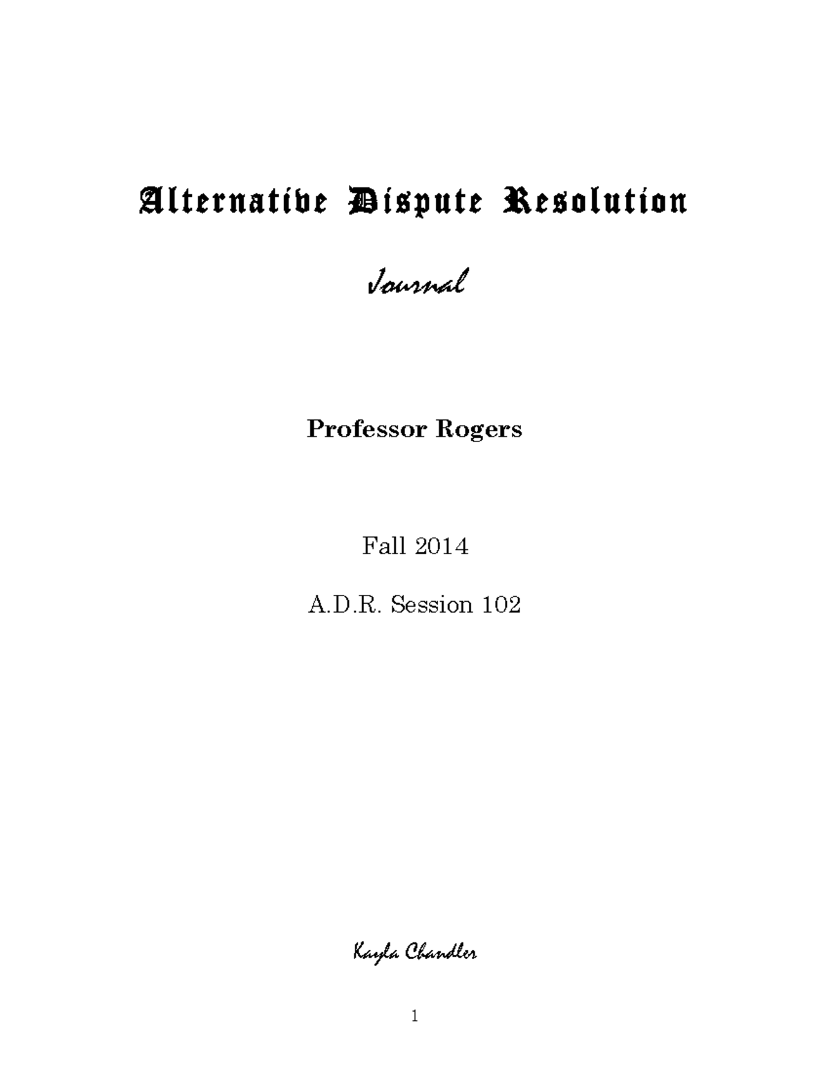 ADR Journal - PDF Version - Alternative Dispute Resolution Journal ...