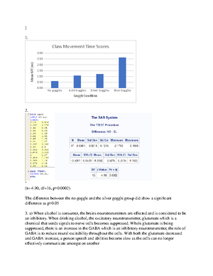 Lab 1 3020 - Motor Learning Lab 1 Donders Subtractive method ...