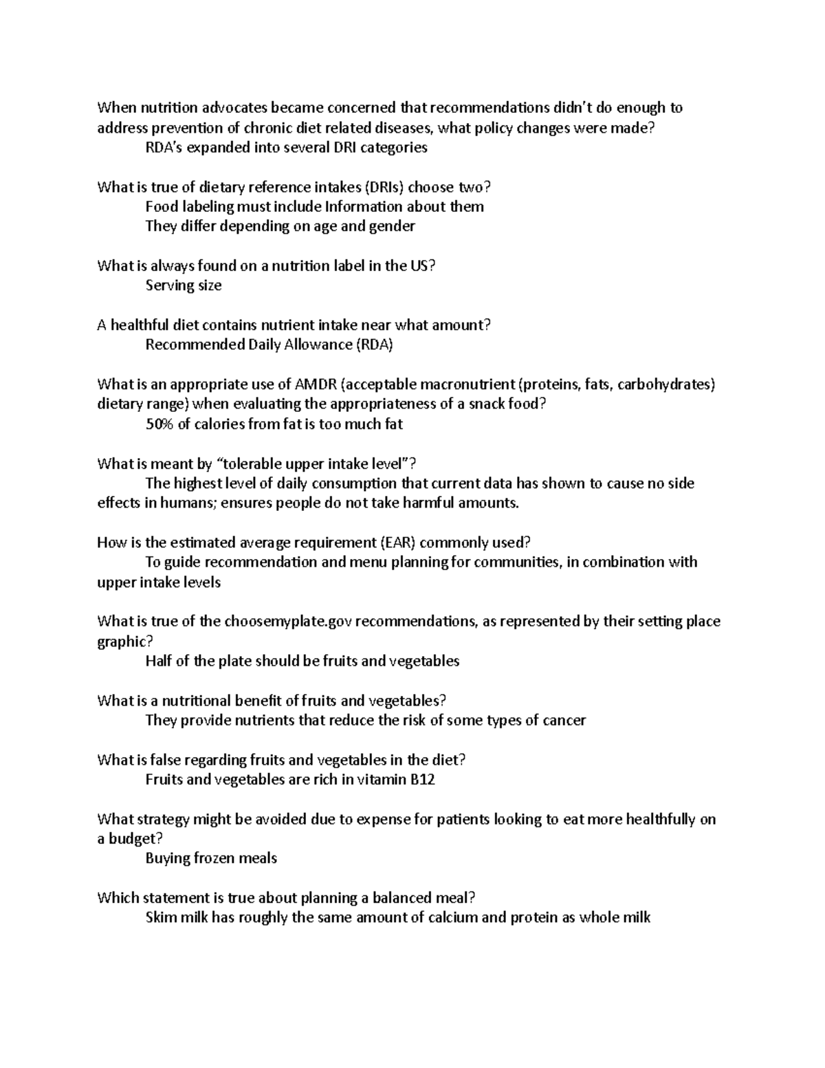 Nutrition c787 wgu - When nutrition advocates became concerned that ...