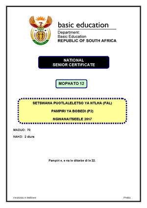[Solved] Dinaane le maboko di dirisiwa go tsweletsa dikgono tsa theetso ...