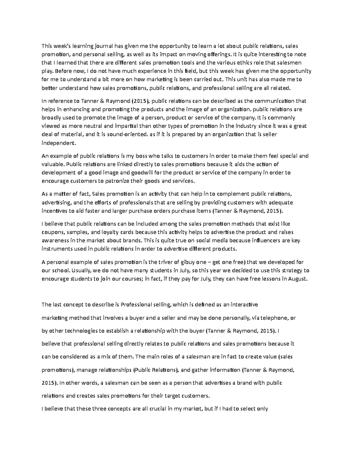 BUS 2201 Learning Journal UNIT 7 - This week’s learning journal has ...