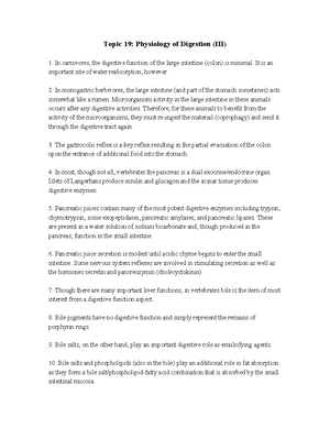 Topic 18 Handout - These notes continue to cover the physiology of ...