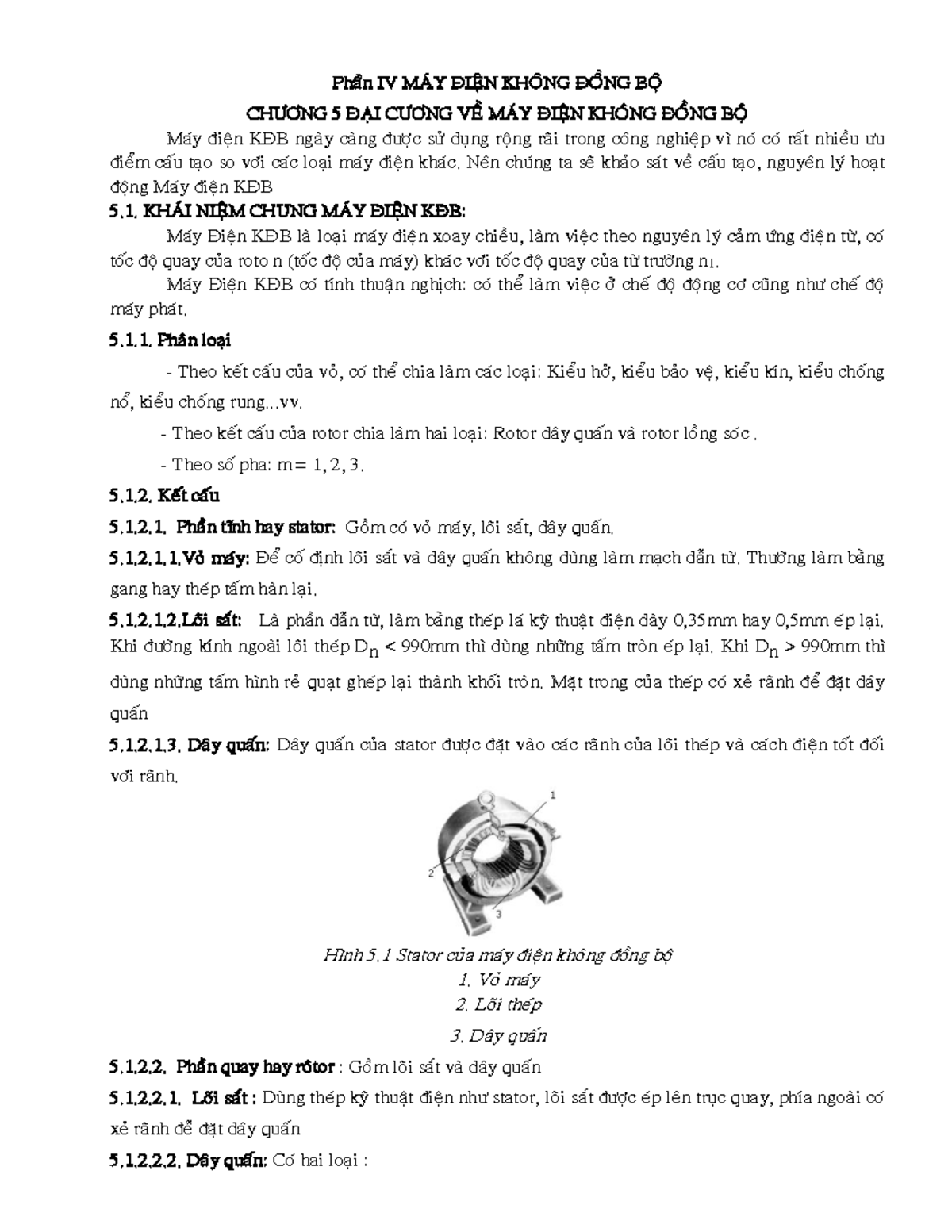 MAY DIEN 2 - Bài tập môn máy điện - Pha‡n IV MAŸY —IEƒN KHO¬NG —O¿NG BOƒ CH÷‘NG 5 —AœI C÷‘NG VE ...