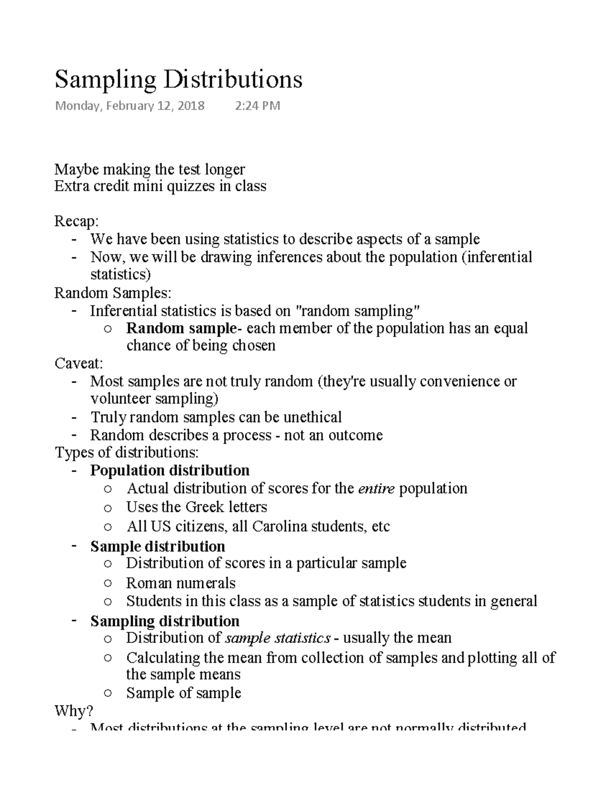 5 Sampling Distributions Warning Tt Undefined Function 32 Maybe Making The Test Longer