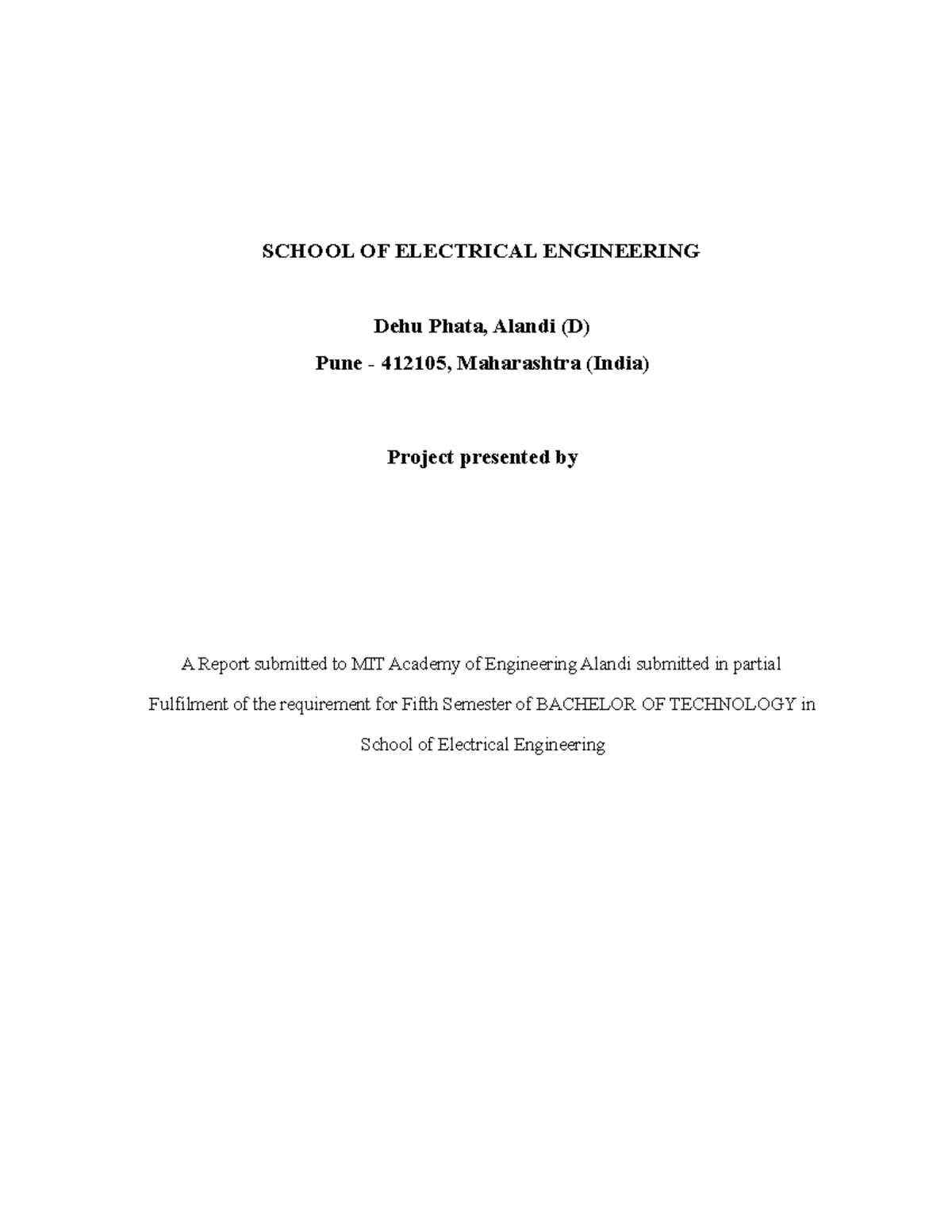 En TC-AM Practical-MINI Project Report Format (1).docx - SCHOOL OF ...