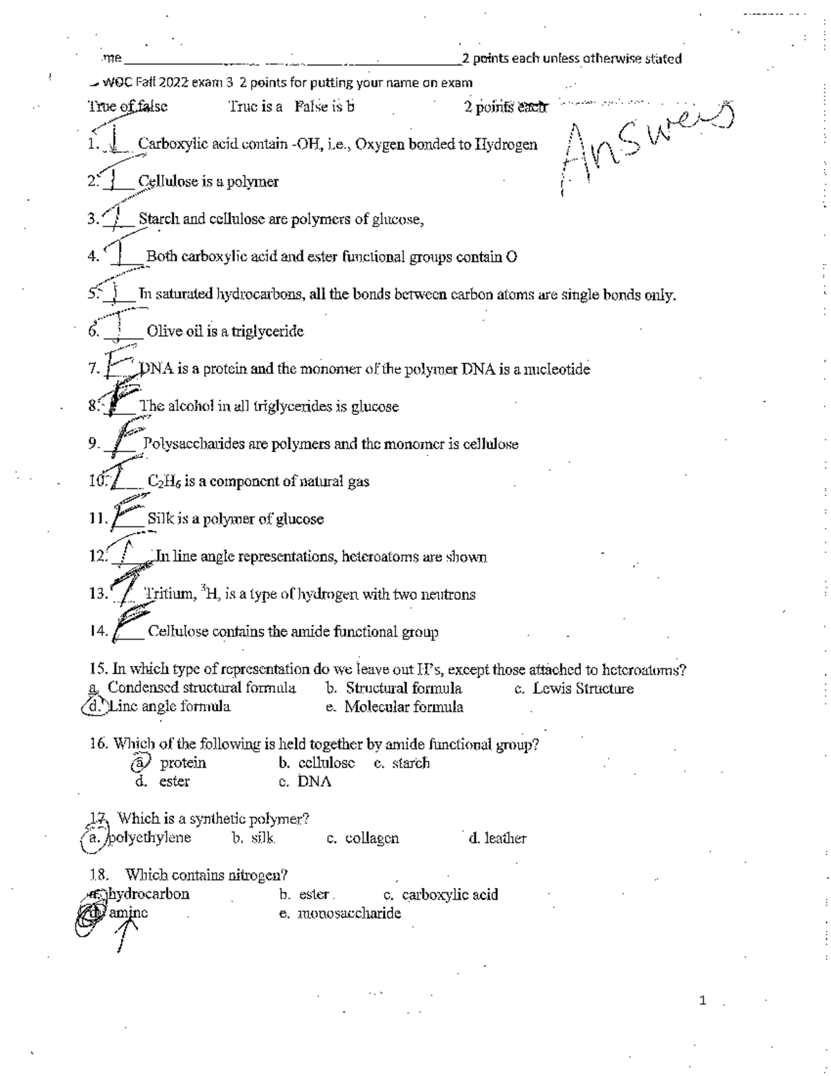 E3 form b woc - this was a practice form from a professor in Newark ...