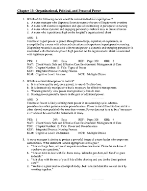 21 - marquis and huston chapter practice questions - Chapter 21 ...
