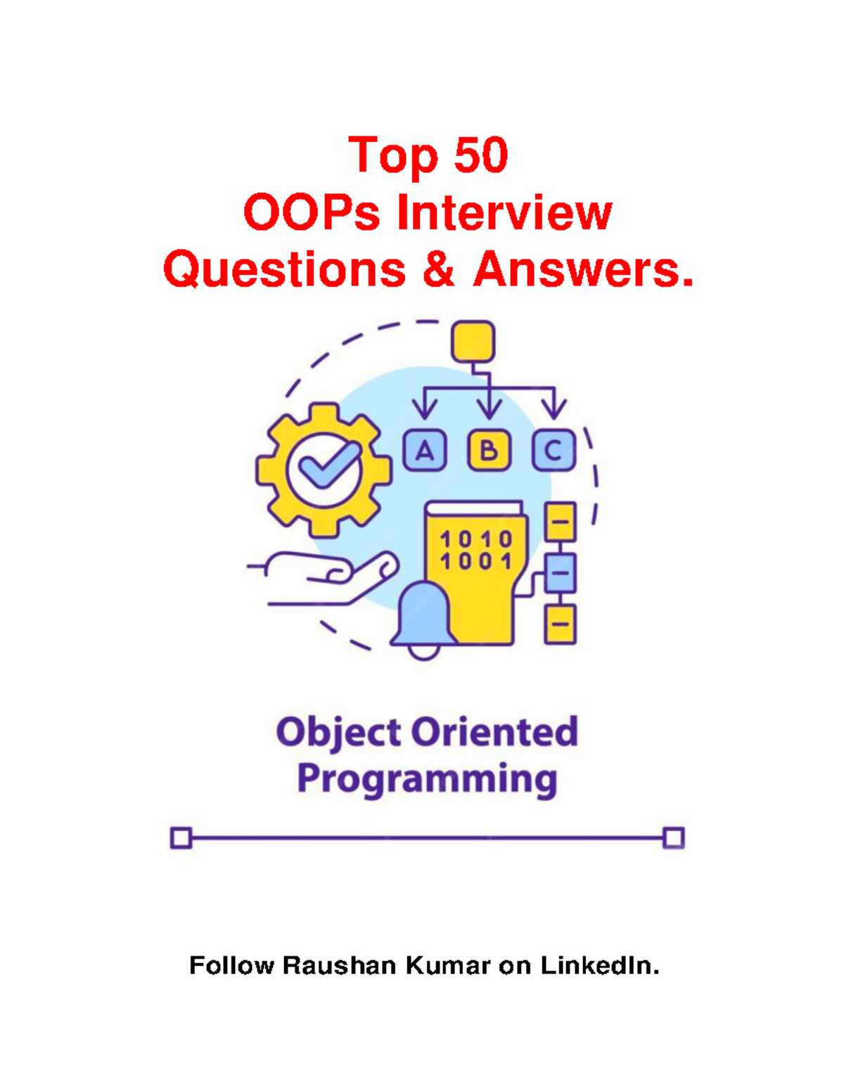 Repost ♻️ Oops ️ Interview👨💻 Qn A🚀 Top 50 Oops Interview Questions