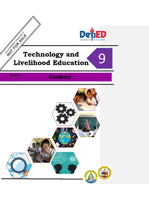 TLE Cookery 9 Q1 M5 - thank me later! - Technology and Livelihood ...